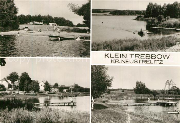 AK / Ansichtskarte Klein_Trebbow_Neustrelitz Badestrand am Kluegersee Mecklenburgische ...