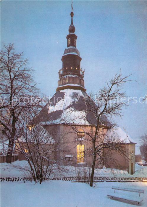 AK / Ansichtskarte Seiffen_Erzgebirge Evangelisch Lutherische Kirche ...