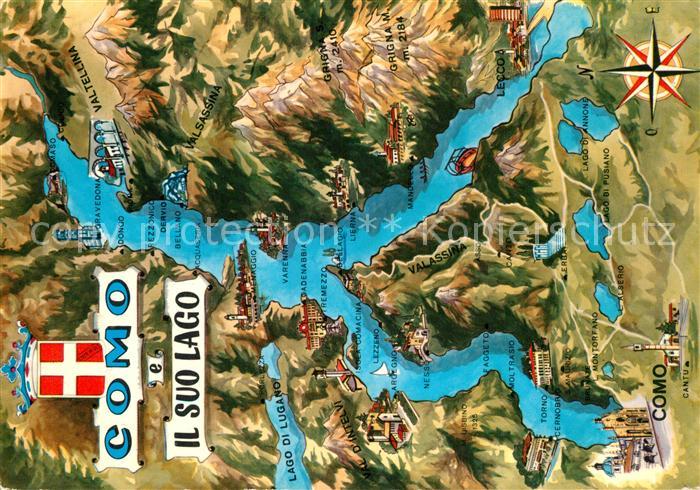 Como_Lago_di_Como Panoramakarte Como_Lago_di_Como Nr. kq09648 ...