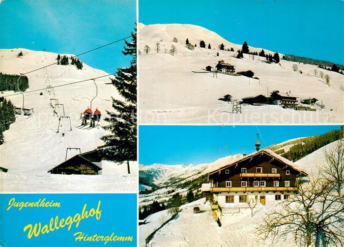 AK / Ansichtskarte Hinterglemm_Saalbach Jugendheim Wallegghof Winter ...