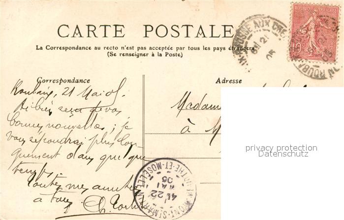 Roubaix Square Pierre Catteau Le Kiosque et Palais de Justice Roubaix Nr. bx72247 - oldthing ...