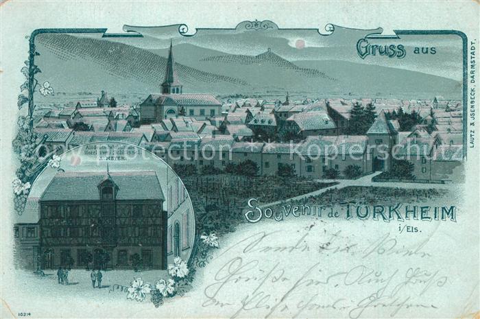 AK / Ansichtskarte Tuerkheim_Elsass Altdeutsche Weinstube Hotel zwei ...