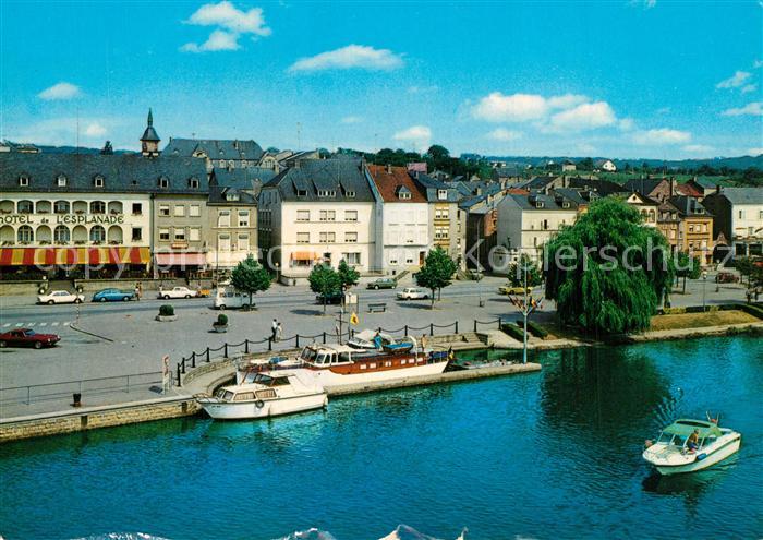 AK / Ansichtskarte Remich La Moselle et le pont Piscines Porte Saint ...