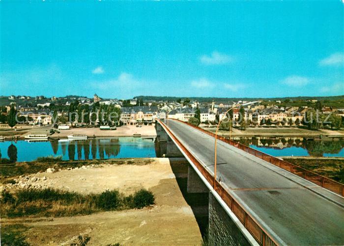 AK / Ansichtskarte Remich La Moselle et le pont Piscines Porte Saint ...