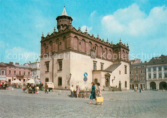 AK / Ansichtskarte Tarnow_Opolski_Tarnau Rynek ratusz pierwolnie ...