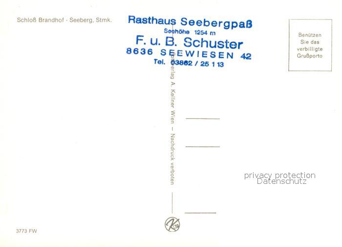 AK / Ansichtskarte Mariazell_Steiermark Schloss Brandhof Bauerngut am ...