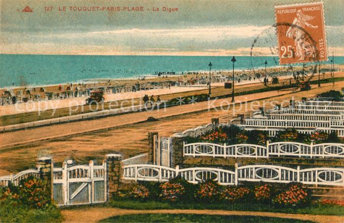 AK / Ansichtskarte Le_Touquet Paris Plage La digue Le_Touquet Paris ...