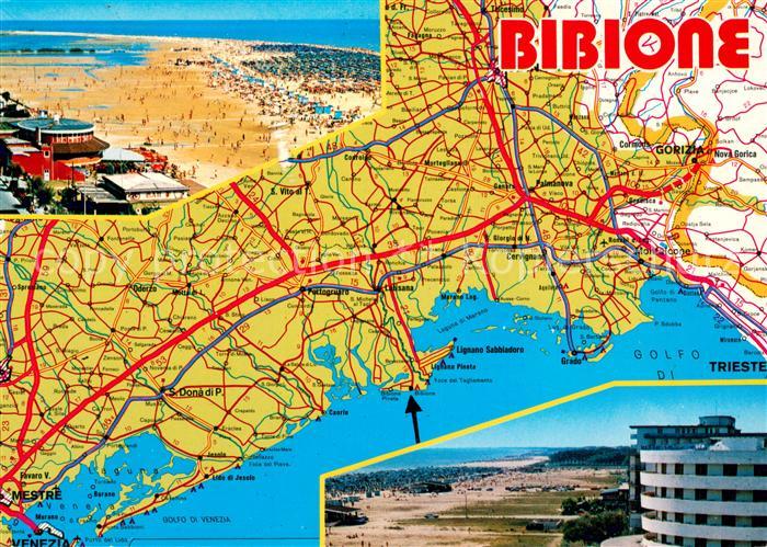 Karte Von Bibione