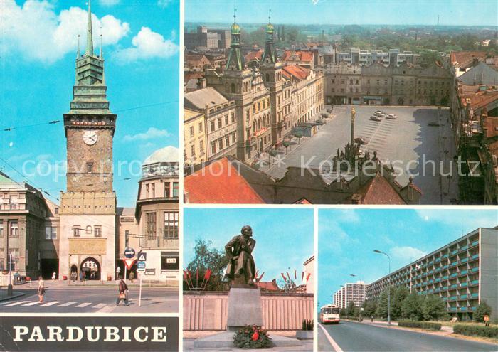 AK / Ansichtskarte Pardubice_Pardubitz Zelena brana Pernstynske namesti ...