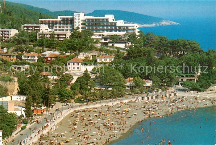 AK / Ansichtskarte Ulcinj_Montenegro Fliegeraufnahme Grandska Plaza ...