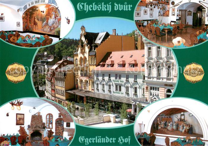 AK / Ansichtskarte Karlovy_Vary_Karlsbad Hotel Restaurant Egerlaender ...