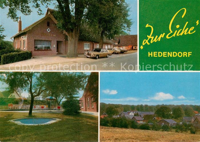 AK / Ansichtskarte Hedendorf Hotel Ausflugslokal Gasthaus zur Eiche ...