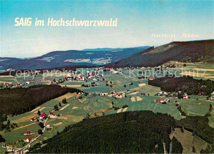 AK / Ansichtskarte Saig_Schwarzwald Fliegeraufnahme Saig Schwarzwald Nr ...