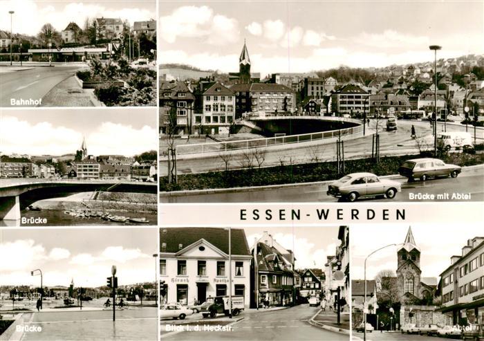AK / Ansichtskarte 73875826 Werden_Ruhr_Essen Bahnhof Bruecke Abtei ...