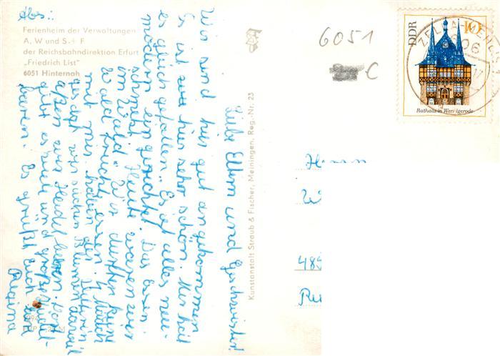 AK / Ansichtskarte Hinternah.. | Ansichtskarten günstig