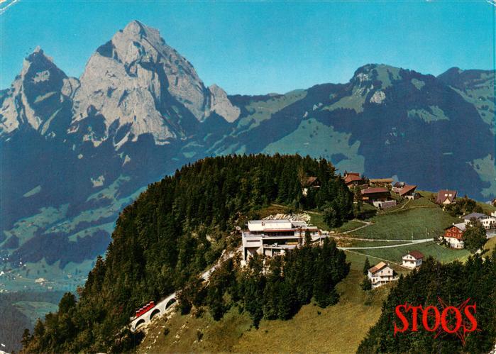 AK / Ansichtskarte Stoos_SZ Bergstation der Stoos-Bahn mit Mythen Nr ...