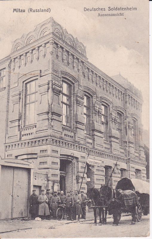 Ansichtskarte Mitau / Jelgava Soldatenheim... | oldhting.de