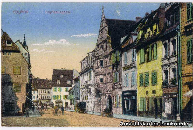 Kolmar Colmar Die Schlossergasse Ansichtskarte Elsaß 1940 Nr. 59687 ...