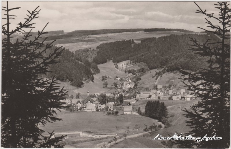 Fehrenbach Panorama b Hildburghausen Masserberg 1964 Nr. 32622 ...