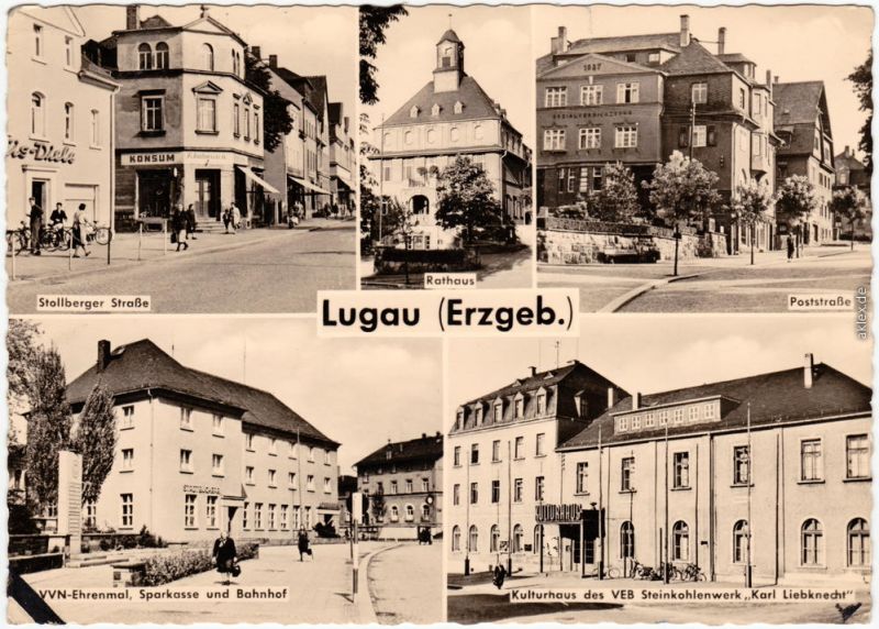 AK / Ansichtskarte Lugau Erzgebirge Stollberger Strasse Kat. Lugau ...