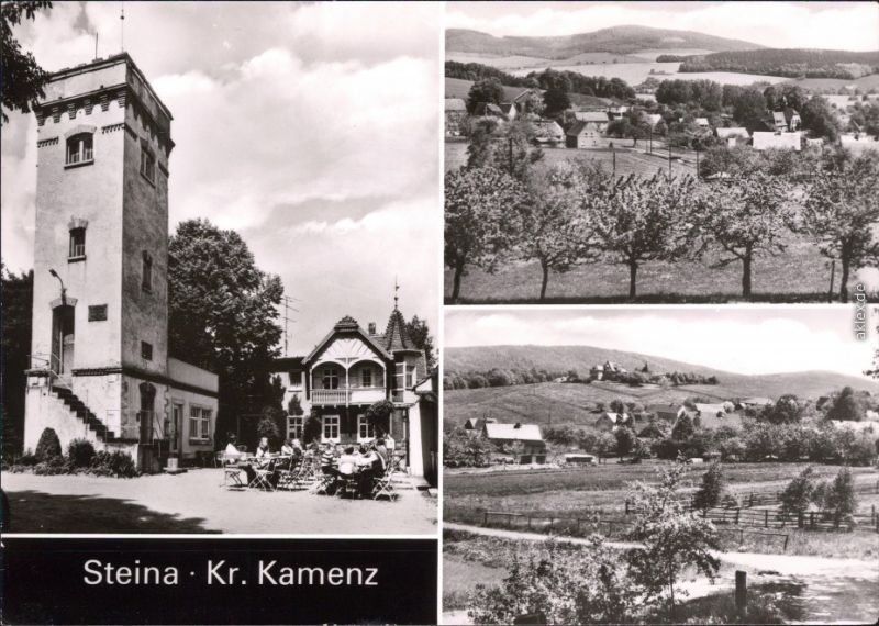 Ansichtskarte Steina Berggaststätte "Schwedenstein" 1971 Nr. 121102 ...