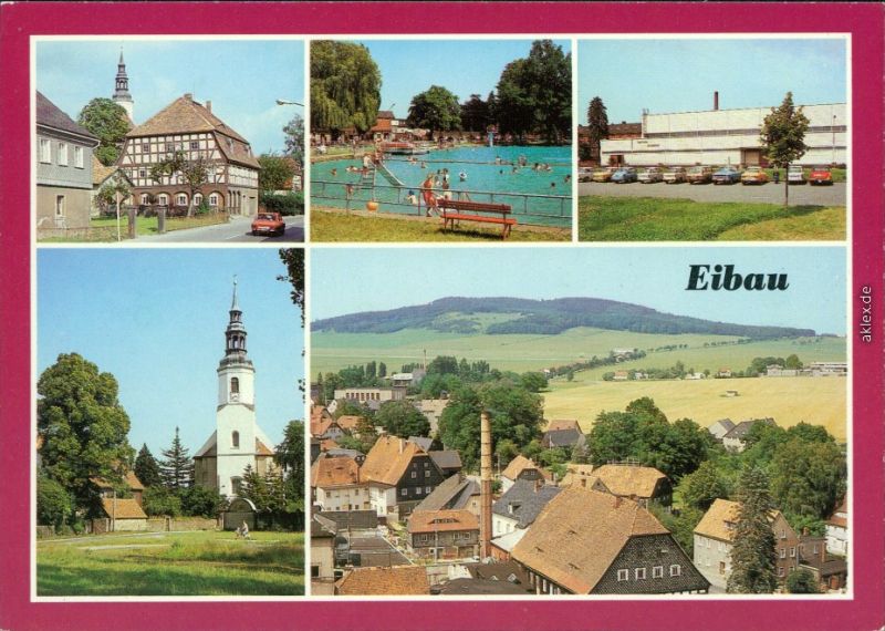 Eibau Freibad Sporthalle Am Kottmar Kirche Kat. Eibau Nr. ks38937 ...