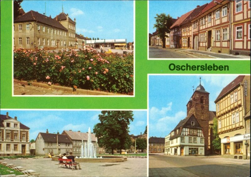 AK / Ansichtskarte Oschersleben_Bode Markt Nickelkulk Lindenpark ...