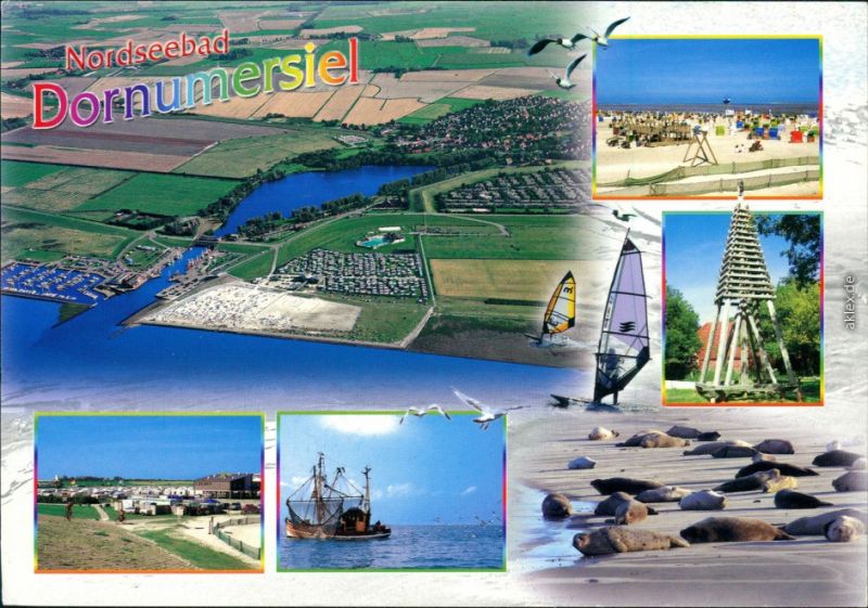 Dornumersiel Hafen Strand Westeraccumersiel Luftbild Kat. Dornum Nr ...