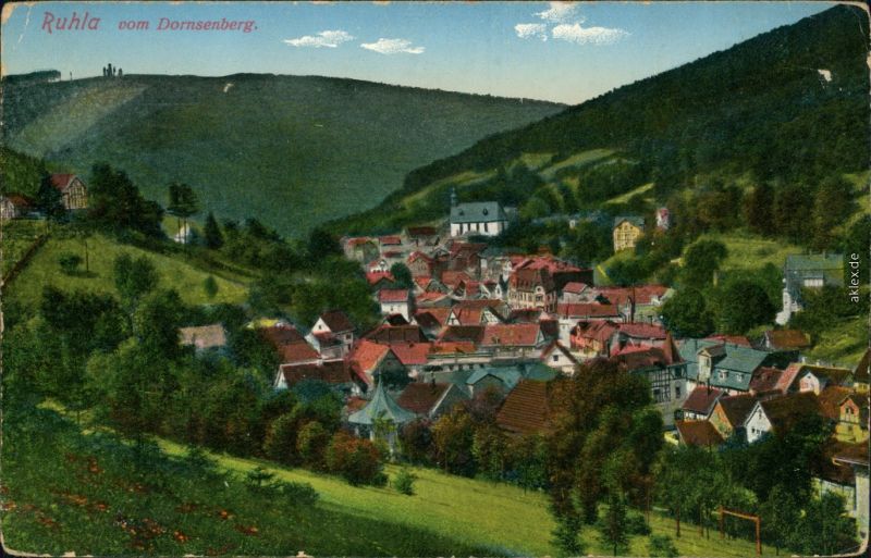 Ansichtskarte Ruhla Panorama-Ansicht Totale Gesamtansicht 1903 Nr ...