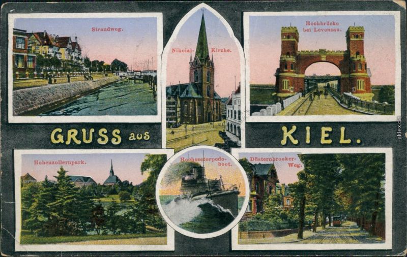 Kiel MB: Strandweg, Brücke.. | Ansichtskarten günstig