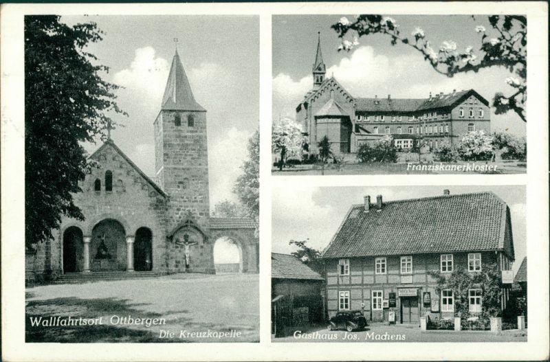 Ansichtskarte Ottbergen-Schellerten 3 Bild: Kirche, Kloster, Gasthaus ...