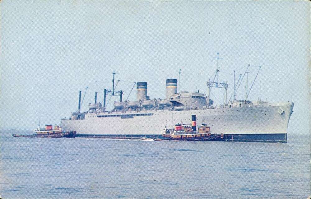 Ak United States Naval Ship, General W.C. Langfitt, Kriegsschiff Nr ...