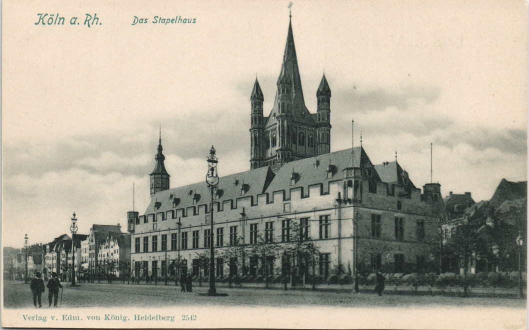 Ansichtskarte Köln Straßen Partie am Stapelhaus 1900 Nr. 202733 ...