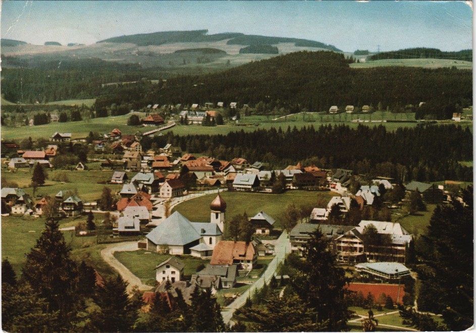 Hinterzarten Panorama-Ansicht Gesamtansicht Blick Hochschwarzwald 1966 ...