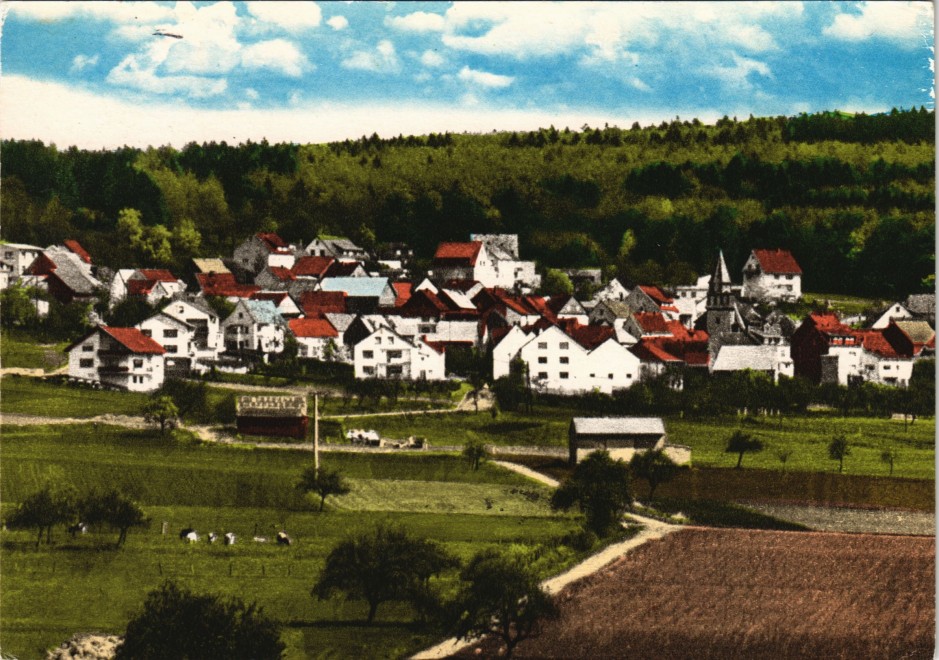Waldbrunn (Odenwald) Panorama "Sommerfrische" 6251 Waldbrunn 1980 Nr ...