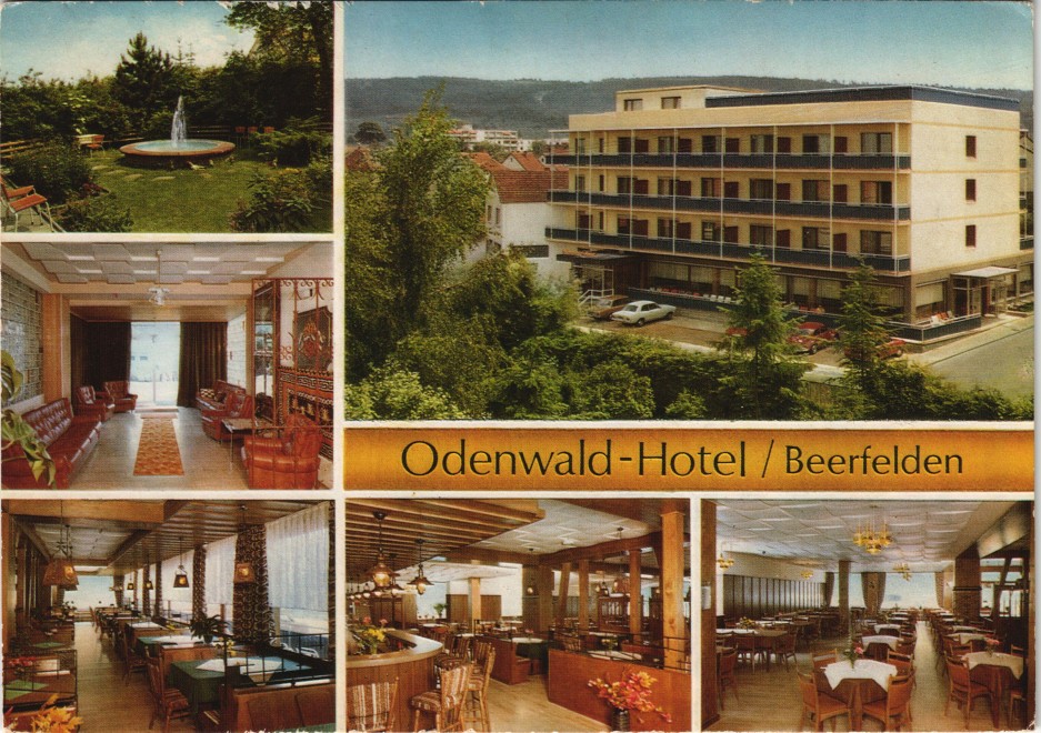 Beerfelden (Odenwald) Hotel Odenwald Mehrbild-AK Außen-/Innenansichten ...
