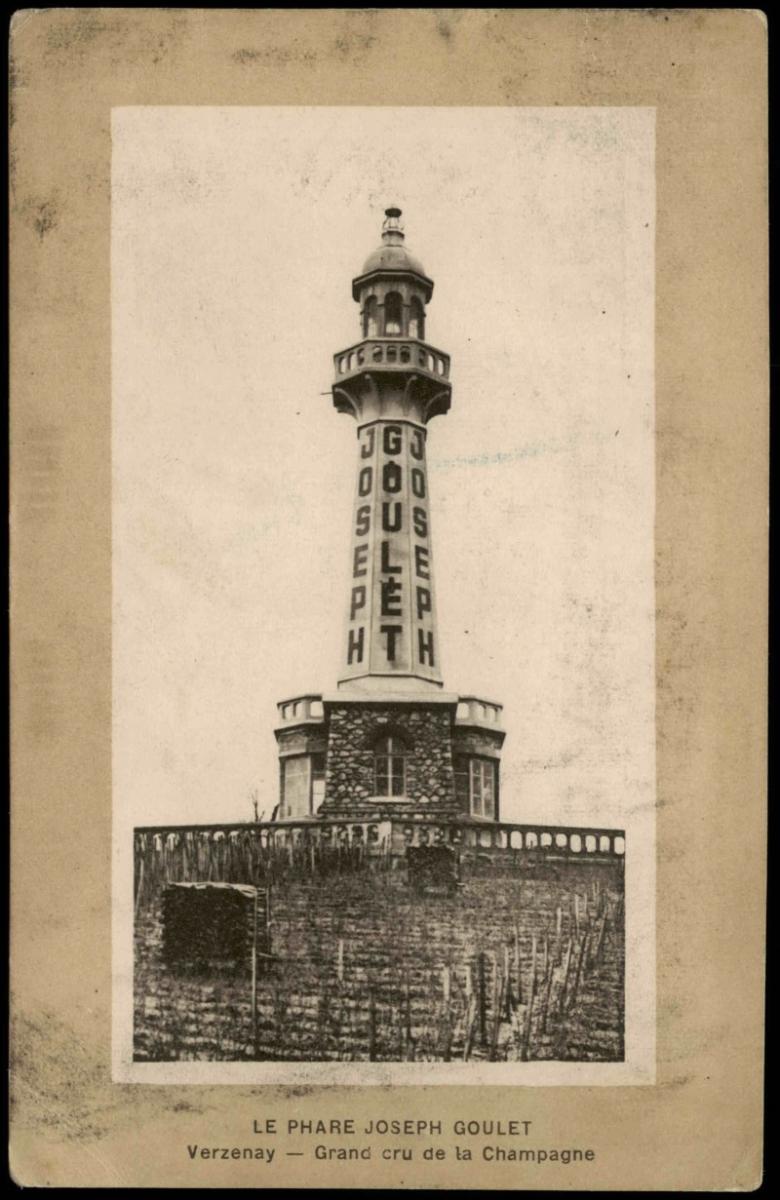 CPA Verzenay LE PHARE JOSEPH GOULET 1916 gel. Feldpost Nr. 255278 ...