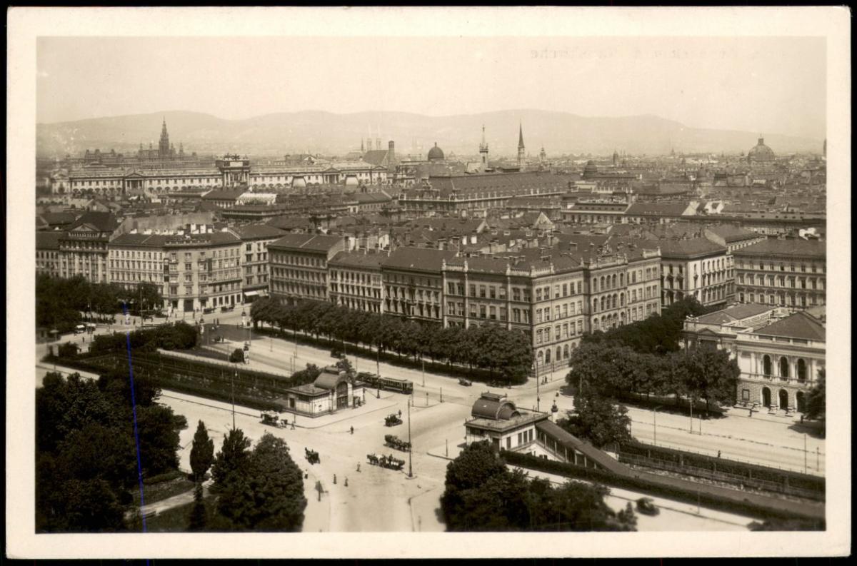 Ansichtskarte Wien Stadt Panorama Ausblick v. Karlskirche 1930 Nr ...