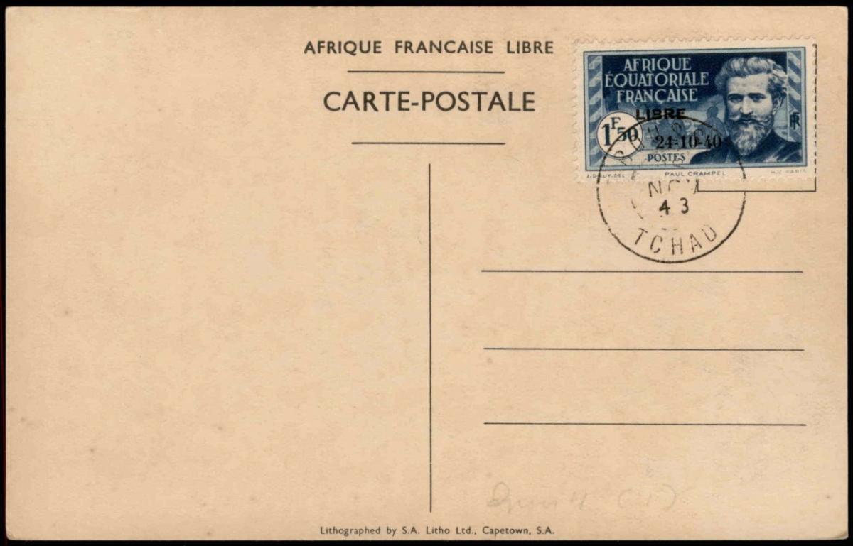 Brazzaville Arrivée du Général de GAULLE Afrika Propaganda Congo Kongo ...