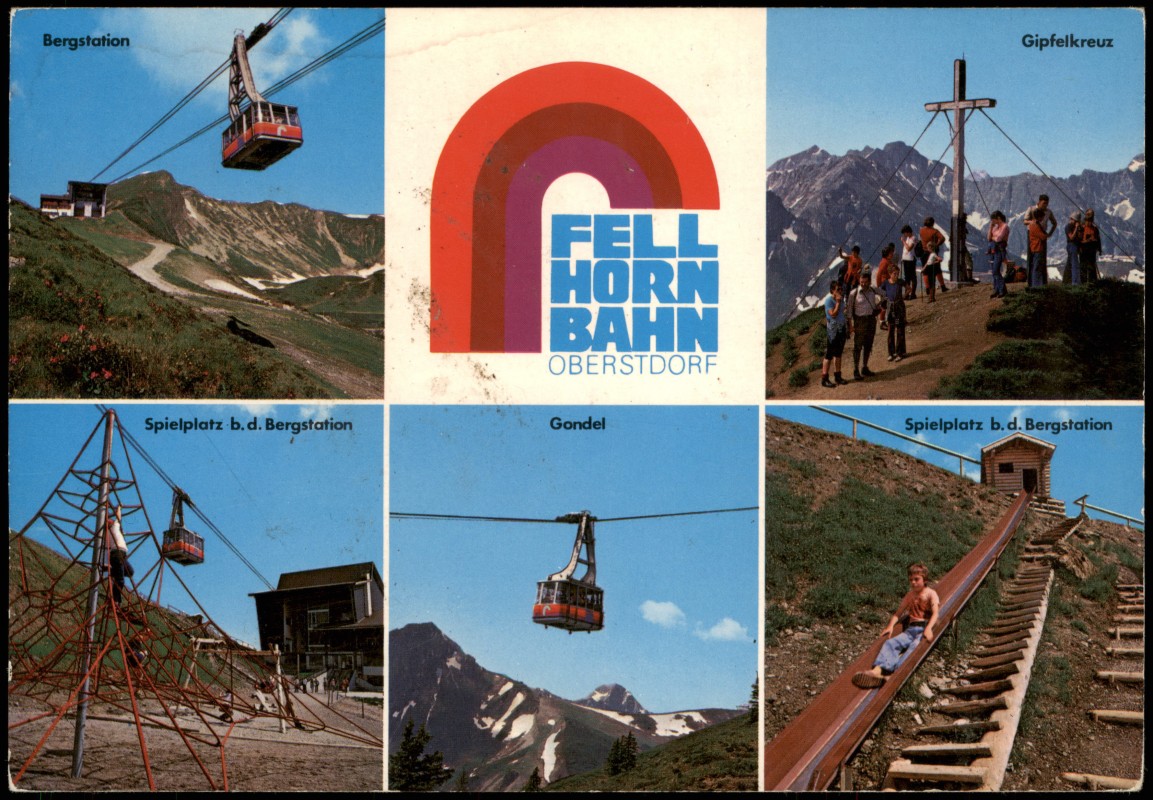 Oberstdorf (Allgäu) Umland Fellhornbahn Gondelbahn Mehrbild-AK 1986 Nr ...