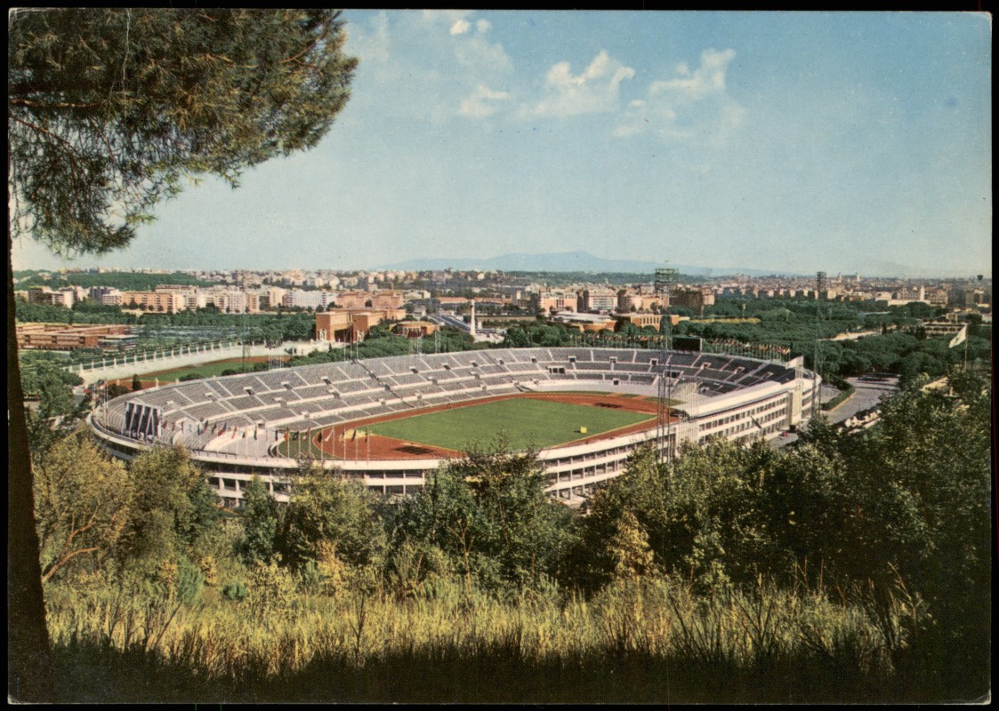Cartoline Rom Roma Stadio dei Centomila, Stadion, Stadium 1970 Nr ...