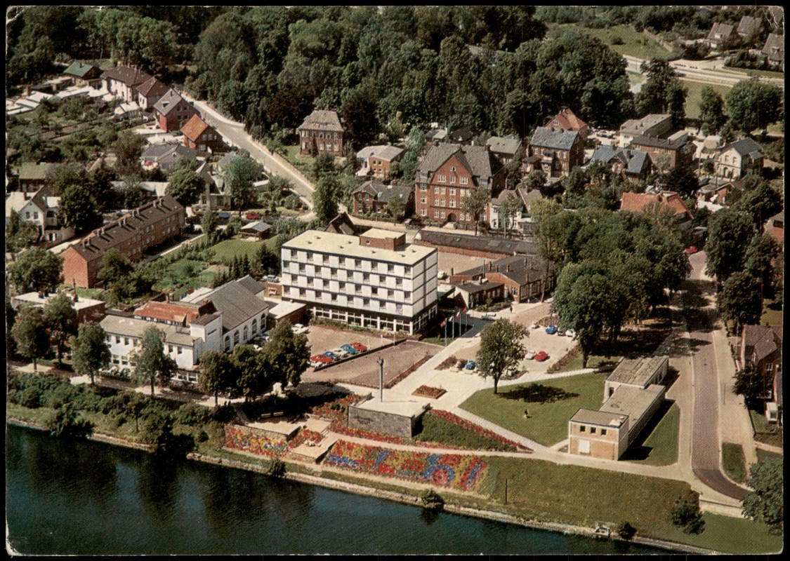 Rendsburg Luftbild Neptun-Anlage Eingang Fußgängertunnel und ...