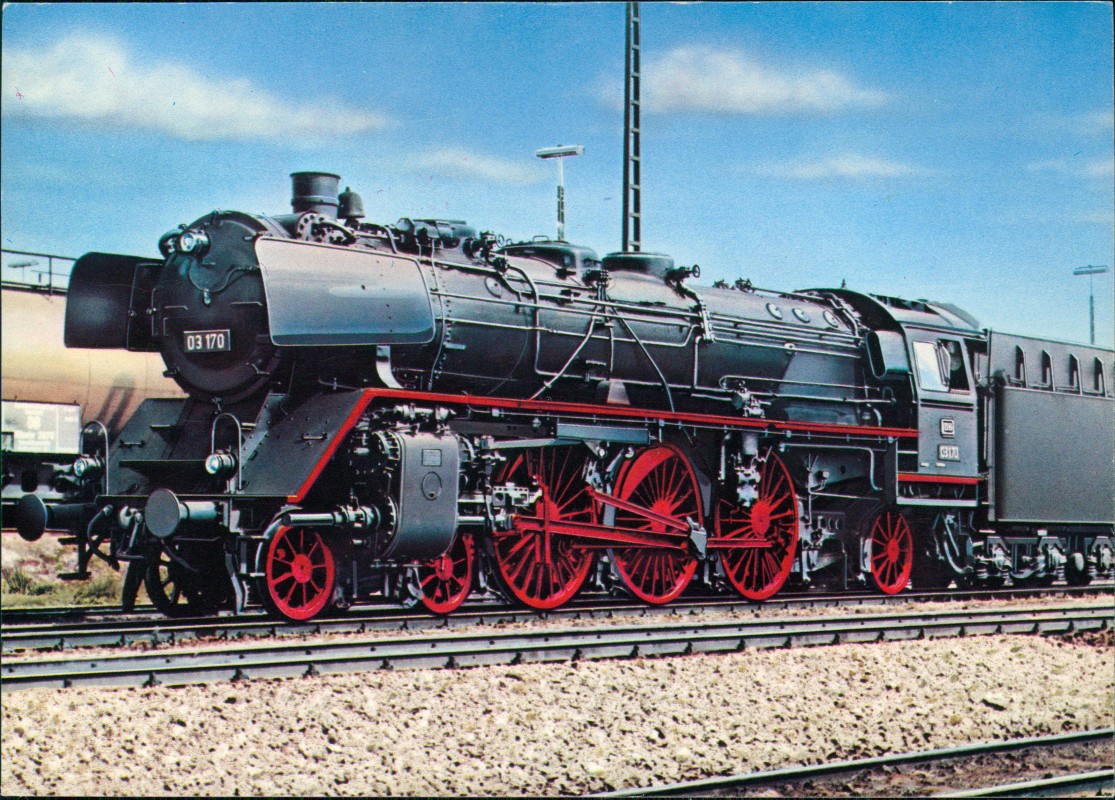 Schnellzugdampflok Baureihe 03 Dampflokomotive Eisenbahn Motiv-AK 1970 ...
